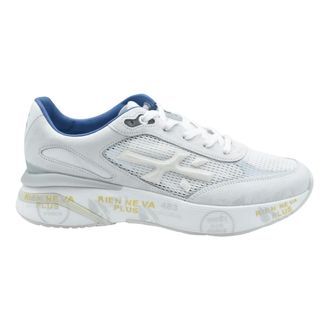 Premiata Homme, Chaussures, Blanc, Taille: 40 EU Chaussures Blanches &agrave; Lacets et &agrave; Bas Profil