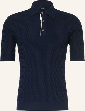 Reiss Reiss Strick-Poloshirt Era blau
