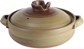 Generic Casserole traditionnelle japonaise en argile, marmite familiale, cocotte ronde en c&eacute;ramique isol&eacute;e, marmite for cuire &agrave; la vapeur, mijoter et mijoter 