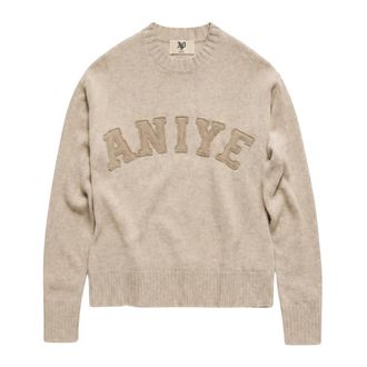 Aniye By Pullover aus Wolle und Kaschmir mit langen &Auml;rmeln - - Knitwear - Damen - Beige - XS