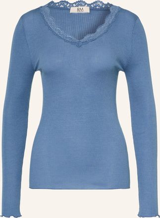 Rosemunde Longsleeve Balta Mit Spitze blau