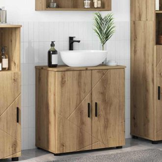 vidaXL Cabinet de salle de bain Ch&ecirc;ne artisanal 61 x 35 x 64 cm vidaXL