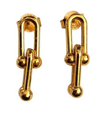 Bespoke Yellow Gold Hardwear Earrings