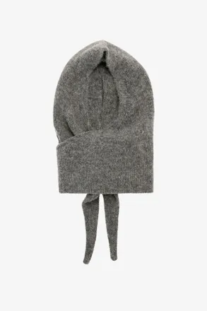 Ganni grau Soft Wool Balaclava