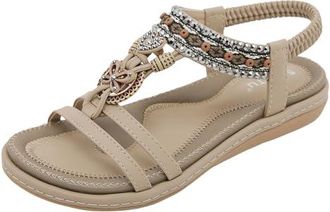 Generic Sandales dété 2024 pour femme - Sandales de loisirs - Sandales à lanières - Sandales à talons hauts - Sandales compensées - Sandales romaines et claqu