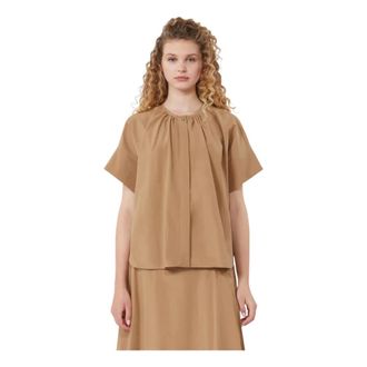 Max Mara Femme, Blouses et Chemises, Brun, Taille: 38 FR Educata Shirt
