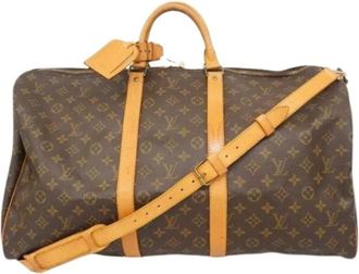 Louis Vuitton unisex, Pre-owned, Brun, Taille: ONE Size Pre-owned Keepall Bandouli&egrave;re 55 Sac Boston
