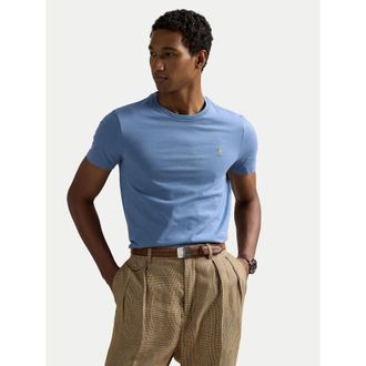Polo Ralph Lauren T-Shirt 710671438430 Himmelblau Custom Slim Fit