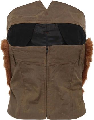 Andersson Bell Bikinioberteil mit Bustier - Braun