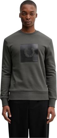 Fred Perry SweaT-shirts - Homme - Sweatshirts et sweats &agrave; capuche - Vert - Taille: L