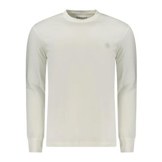 Timberland Langarmshirt mit Baumstickerei - - Tops - Herren - Wei&szlig; - L