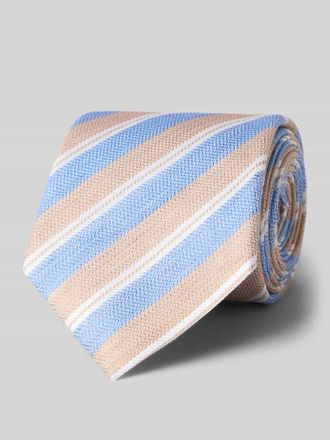 Joop Krawatte aus Seide-Leinen-Mix im Allover-Look (8 cm)