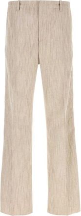 Bottega Veneta Homme, Pantalons, Beige, Taille: L Pantalon en m&eacute;lange de viscose textur&eacute;