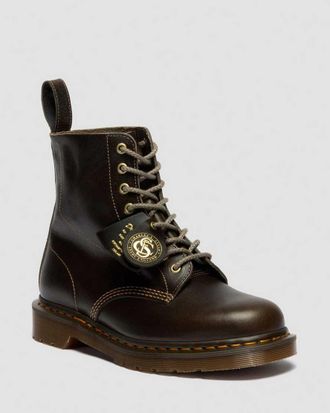 Dr. Martens 1460 Classic Calf Leder Stiefel in Grau, Gr&ouml;&szlig;e: 36