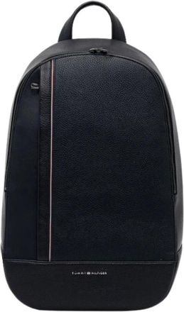 Tommy Hilfiger Homme, Sacs, Bleu, Taille: ONE Size Metal Logo Pebble Grain Backpack