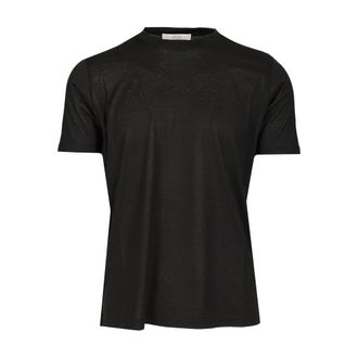 Mauro Ottaviani Seidenjersey-T-Shirt - - Tops - Herren - Schwarzk - XL
