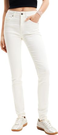 Desigual Damen Denim_Miami Pants, Weiß, 44 EU