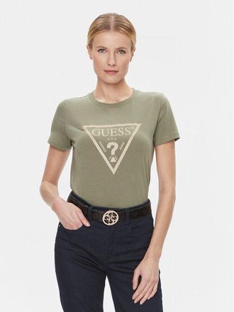 Guess T-Shirt W4RI69 J1314 Gr&uuml;n Regular Fit
