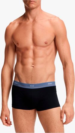 HUGO BOSS Lot de 5 boxers unis en coton m&eacute;lang&eacute;