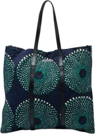 Burberry Pre-owned Bedruckte Nylon-Tasche - - Pre-owned - Damen - Blau - ONE SIZE