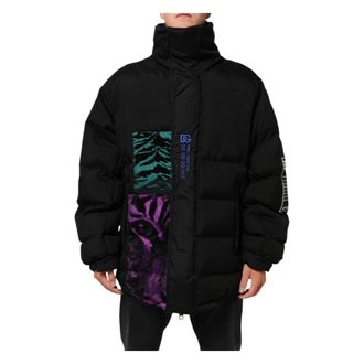 Dolce & Gabbana Nylon Puffer Full Zip Jacke - - Jackets - Herren - Schwarzk - XL