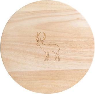 Räder [W2404] Heimatliebe Brettchen Hirsch D:24cm
