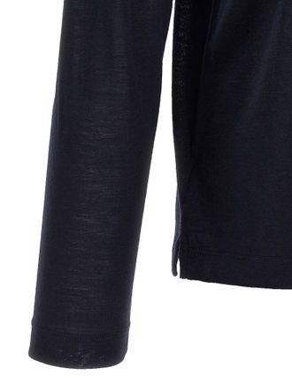 Zanone Virgin Wool T-shirt - Navy