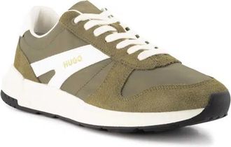 HUGO BOSS Herren Sneaker gr&uuml;n Veloursleder