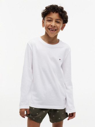 Tommy Hilfiger Langarmshirt 2P CN TEE LS (Packung, 2-tlg., 2er-Pack) mit Markenlabel
