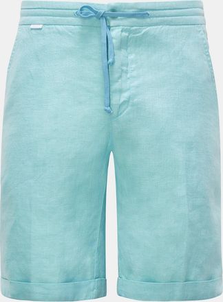 04651/ Herren - Leinen-Bermudas Linen Bermuda türkis