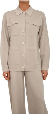 Nenette Femme, Pulls, Beige, Taille: 36 FR Field Jacket Maglia