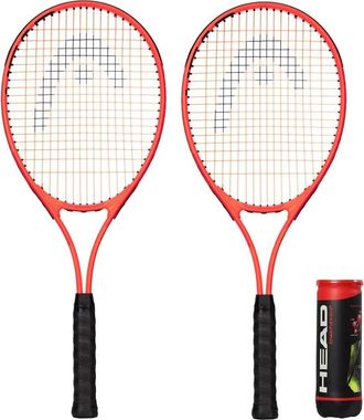 Head Head Radical Tennisschl&auml;ger f&uuml;r Erwachsene, mit Schutzh&uuml;lle und 3 Tennisb&auml;llen
