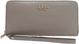 Guess Femme, Accessoires, Beige, Taille: ONE Size Portefeuille en cuir &eacute;cologique avec plusieurs compartiments