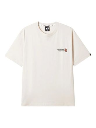 Fingercroxx t-shirt à logo brodé - Blanc