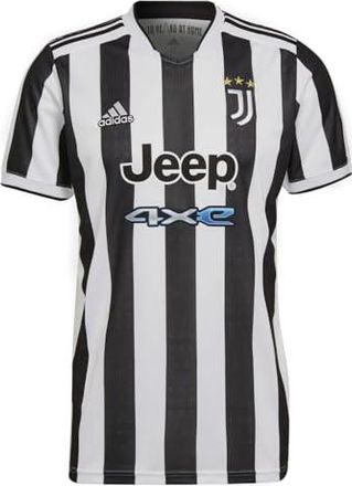 adidas Mens Juventus 2021-22 Home Jersey (X-Large, White/Black)