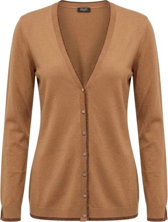 Liu Jo Wf6083Ms49I Cardigan - Femme - Pulls - Beige - Taille: 40 FR