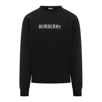 Burberry Homme, Sweatshirts et sweats &agrave; capuche, Noir, Taille: 2XL Sasha Crewneck SweaT-shirt