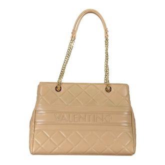 Mario Valentino Femme, Sacs, Beige, Taille: ONE Size Sac &agrave; Bandouli&egrave;re Beige avec Cha&icirc;ne