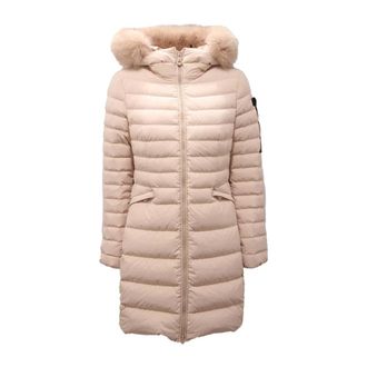 Peuterey Seriola Daunenjacke mit Fell - - Coats - Damen - Beige - XL