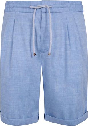Brunello Cucinelli Homme, Shorts, Bleu, Taille: L Bermuda Pantalons