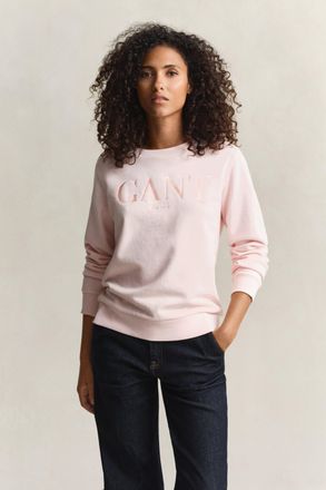 GANT Damen Tonal Graphic Rundhals-Sweatshirt (XXL) APRICOT Rosa
