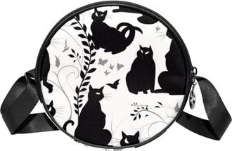 Generic Sac &agrave; bandouli&egrave;re rond pour femme, petit sac &agrave; bandouli&egrave;re en papier d&eacute;coup&eacute; avec fermeture &eacute;clair, bretelles r&eacute;glables, sac &agrave; main rond d&eacute;contract&eacute; p