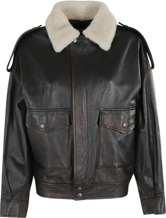 Semicouture Femme, Vestes, Brun, Taille: 38 FR Bomber Therese Jacket