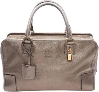 Loewe Sac Amazona Pre-owned - Femme - Pre-owned - Brun - Taille: ONE Size