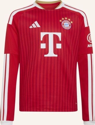 adidas Fc Bayern M&uuml;nchen 26/27 Kids Heimtrikot, Lang&auml;rmelig rot