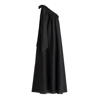 Meimeij Femme, Robes, Noir, Taille: 38 FR Long One-Shoulder Dress