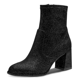 Tamaris Femme Damen Boot Heel 1-25057-43 Bottine, Structure Noire, 39 EU