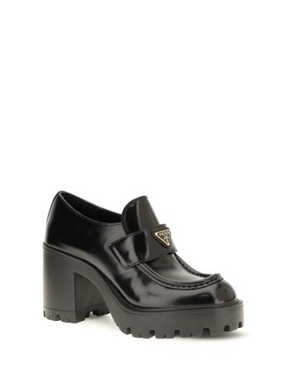 Prada Womens Loafer Shoes Nero Loafers