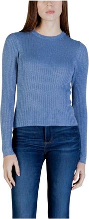 Jacqueline de Yong Jacqueline de Yong, Femme, Pulls, Bleu, Taille: 36 FR Tricot &agrave; Manches Longues et Col Rond