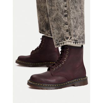 Dr. Martens Schn&uuml;rstiefel Dr. Martens 1460 Crazy Horse DM11822609 Dunkelrot